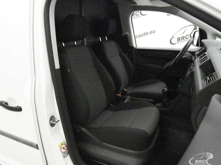 White Volkswagen Caddy 2018 in Vilnius, with an engine capacity of 1.97 L and mileage of 94 thousand km for 7500 €, photo 8 on AUTOMOTO.COM.LV