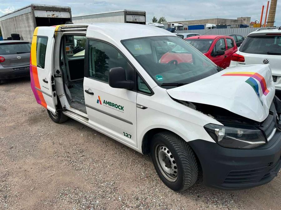 Balts Volkswagen Caddy 2018 Jurbarkas, ar dzinēja tilpumu 1.97 L un nobraukumu 117 tūkst. km par 3871 €, foto 1 vietnē AUTOMOTO.COM.LV