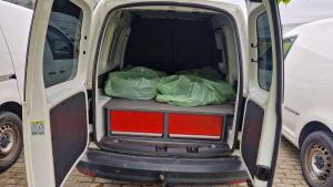 White Volkswagen Caddy 2019 in Kaunas, with an engine capacity of 1.97 L and mileage of 266 thousand km for 5500 €, photo 6 on AUTOMOTO.COM.LV