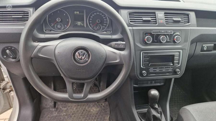 White Volkswagen Caddy 2019 in Kaunas, with an engine capacity of 1.97 L and mileage of 266 thousand km for 5500 €, photo 9 on AUTOMOTO.COM.LV