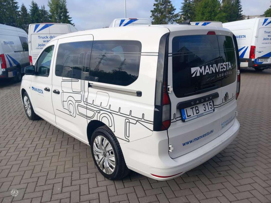 Balts Volkswagen Caddy 2021 Kauņa, ar dzinēja tilpumu 1.97 L un nobraukumu 760 tūkst. km par 8900 €, foto 5 vietnē AUTOMOTO.COM.LV