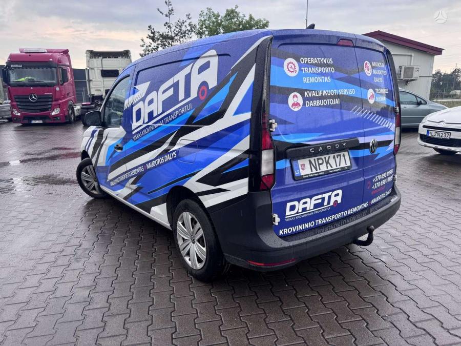 White Volkswagen Caddy 2022 in Jonava, with an engine capacity of 1.97 L and mileage of 267 thousand km for 11000 €, photo 4 on AUTOMOTO.COM.LV