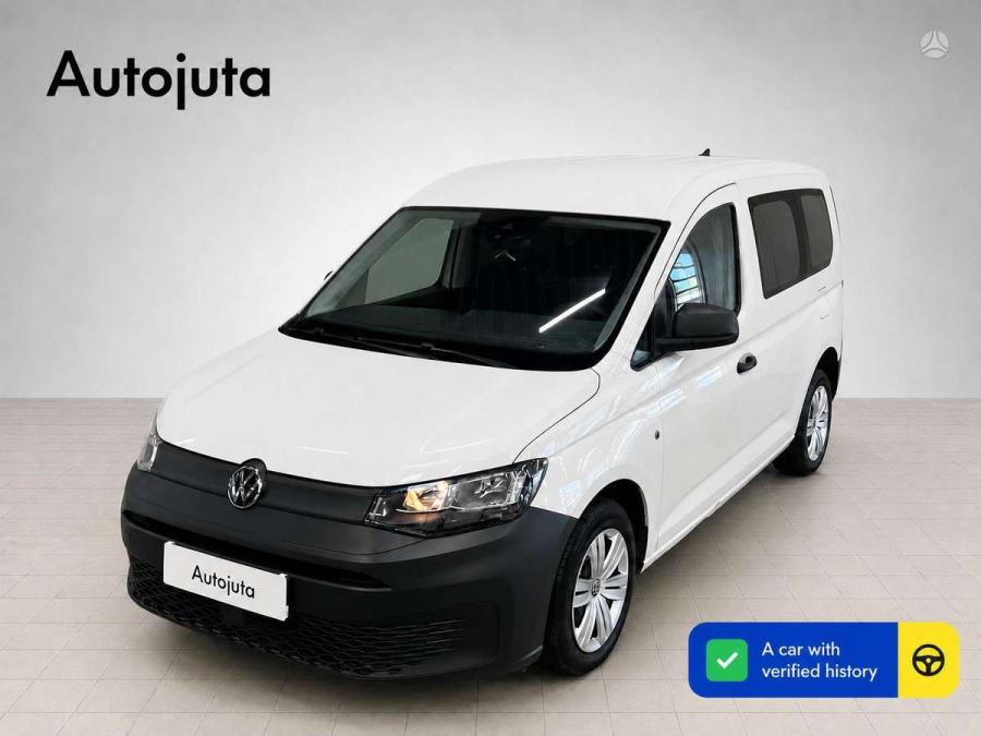 Balts Volkswagen Caddy 2023 Kauņa, ar dzinēja tilpumu 1.97 L un nobraukumu 82 tūkst. km par 16300 €, foto 1 vietnē AUTOMOTO.COM.LV