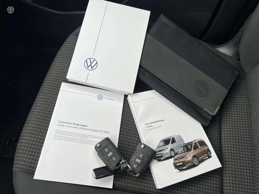 White Volkswagen Caddy 2025 in Kaunas, with an engine capacity of 1.97 L and mileage of 74 thousand km for 10900 €, photo 37 on AUTOMOTO.COM.LV