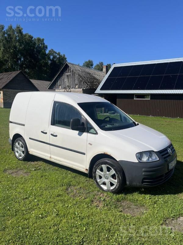 White Volkswagen Caddy 2007 in Liepaja, with an engine capacity of 2.00 L and mileage of 291 thousand km for 1500 €, photo 3 on AUTOMOTO.COM.LV