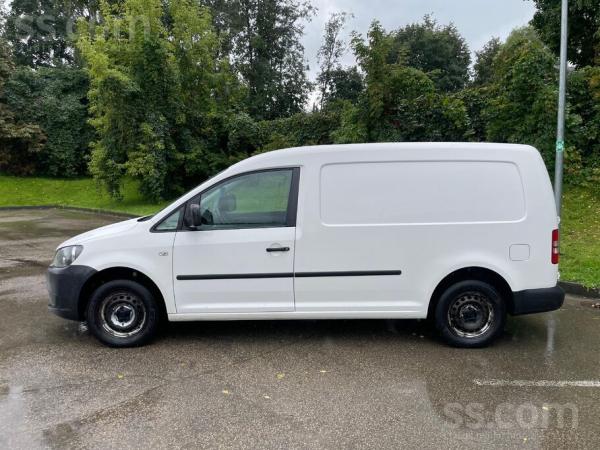 White Volkswagen Caddy 2015 in Ogre, with an engine capacity of 1.60 L and mileage of 345 thousand km for 7350 €, photo 4 on AUTOMOTO.COM.LV