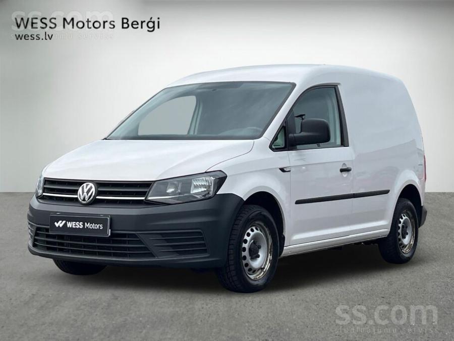White Volkswagen Caddy 2019 in Riga, with an engine capacity of 2.00 L and mileage of 210 thousand km for 8990 €, photo 1 on AUTOMOTO.COM.LV