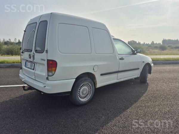 White Volkswagen Caddy 2002 in Jelgava, with an engine capacity of 1.90 L and mileage of 67 thousand km for 1400 €, photo 7 on AUTOMOTO.COM.LV