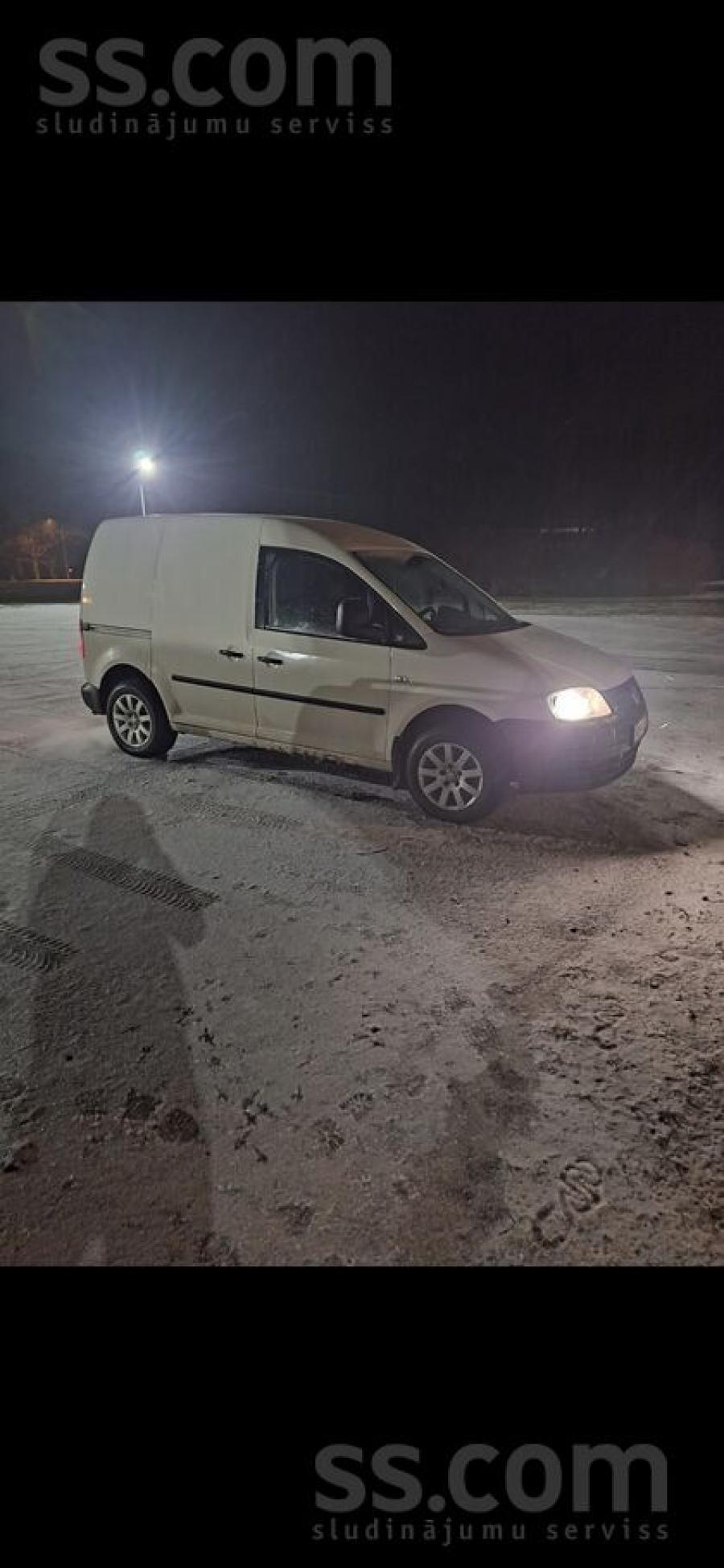 White Volkswagen Caddy 2005 in Riga, with an engine capacity of 1.90 L and mileage of 318 thousand km for 3000 €, photo 2 on AUTOMOTO.COM.LV