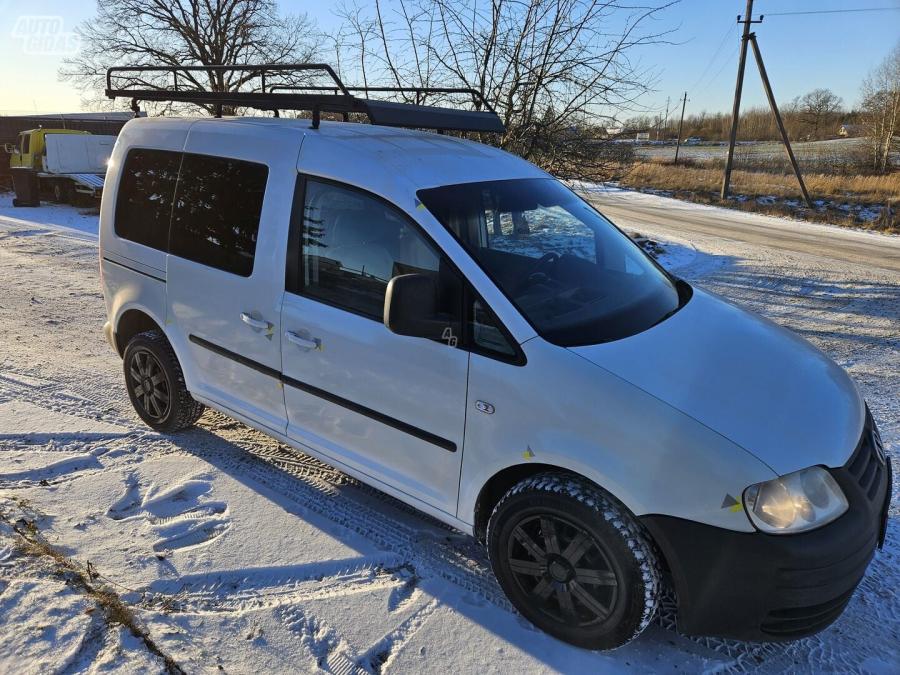White Volkswagen Caddy 2005 in Kaisiadorys, with an engine capacity of 1.90 L and mileage of 320 thousand km for 1850 €, photo 2 on AUTOMOTO.COM.LV