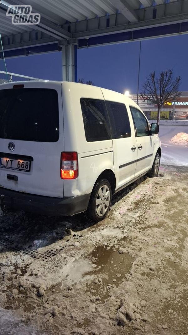 White Volkswagen Caddy 2005 in Silute, with an engine capacity of 1.90 L and mileage of 398 thousand km for 2000 €, photo 1 on AUTOMOTO.COM.LV