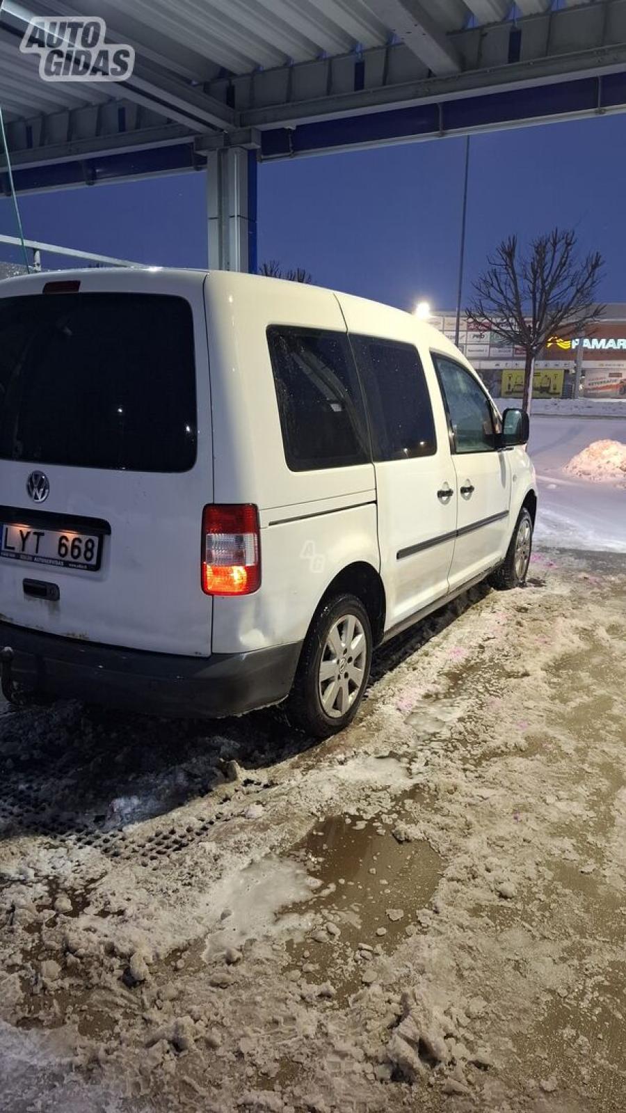 White Volkswagen Caddy 2005 in Silute, with an engine capacity of 1.90 L and mileage of 398 thousand km for 2000 €, photo 1 on AUTOMOTO.COM.LV