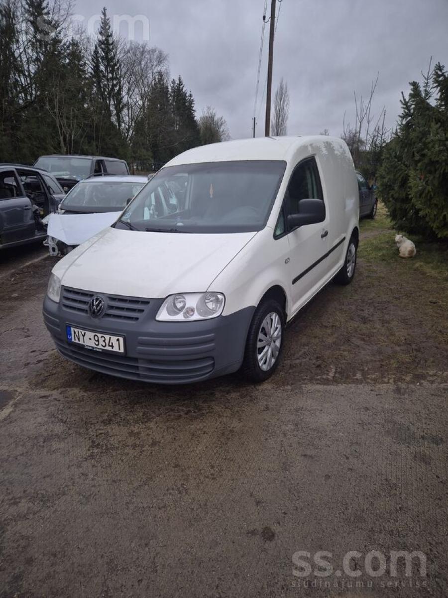 White Volkswagen Caddy 2006 in Ogre, with an engine capacity of 2.00 L and mileage of 343 thousand km for 2400 €, photo 1 on AUTOMOTO.COM.LV
