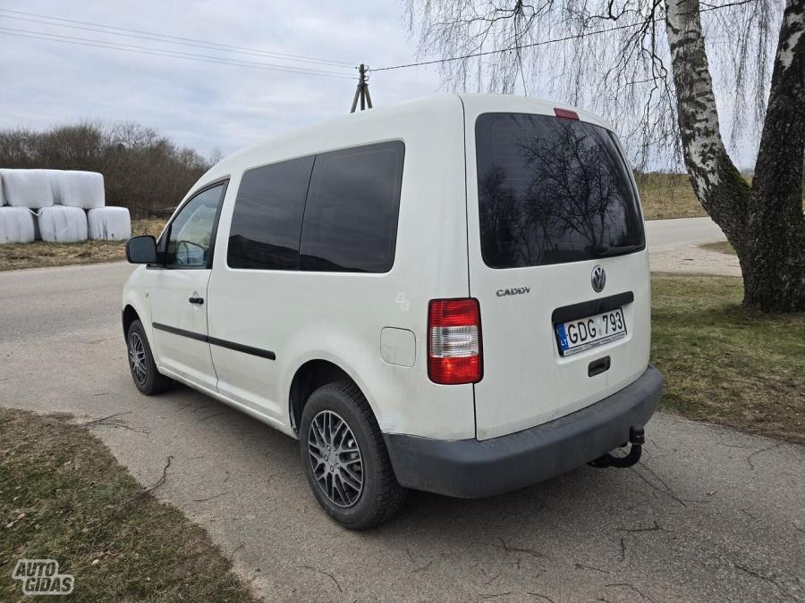 White Volkswagen Caddy 2006 in Plunge, with an engine capacity of 1.90 L and mileage of 385 thousand km for 2200 €, photo 3 on AUTOMOTO.COM.LV