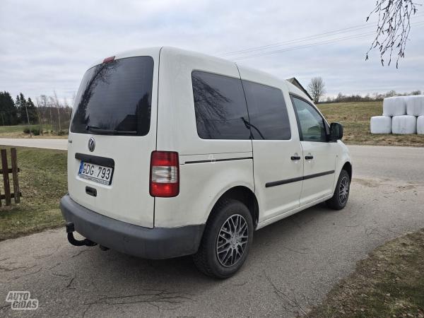 White Volkswagen Caddy 2006 in Plunge, with an engine capacity of 1.90 L and mileage of 385 thousand km for 2200 €, photo 4 on AUTOMOTO.COM.LV