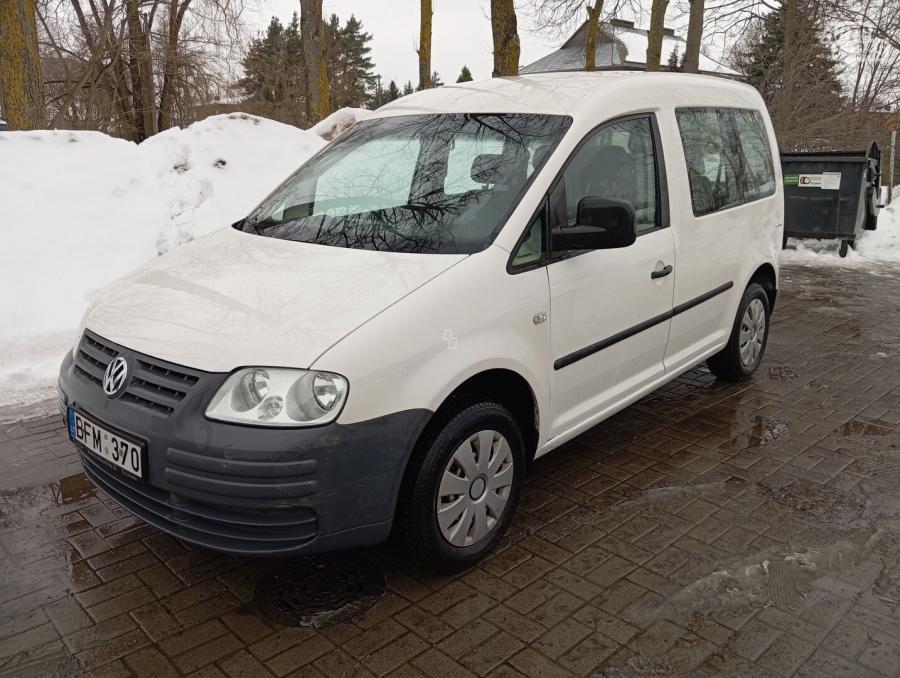 White Volkswagen Caddy 2006 in Panevezys, with an engine capacity of 2.00 L and mileage of 348 thousand km for 2100 €, photo 1 on AUTOMOTO.COM.LV