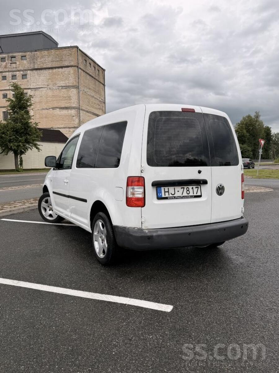 White Volkswagen Caddy 2006 in Bauska, with an engine capacity of 1.90 L and mileage of 0 thousand km for 2000 €, photo 4 on AUTOMOTO.COM.LV