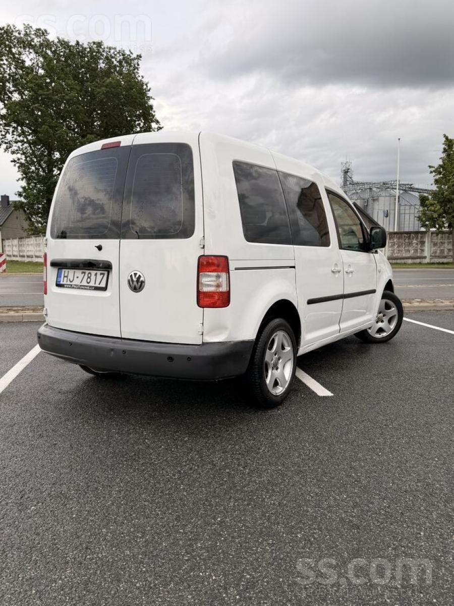 White Volkswagen Caddy 2006 in Bauska, with an engine capacity of 1.90 L and mileage of 0 thousand km for 2000 €, photo 5 on AUTOMOTO.COM.LV