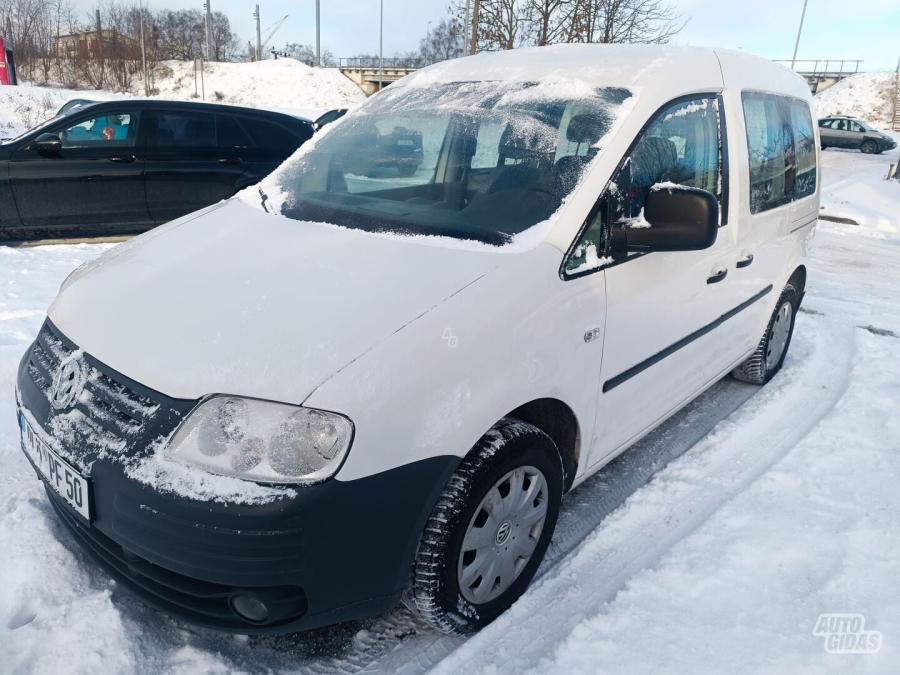 White Volkswagen Caddy 2007 in Klaipeda, with an engine capacity of 1.90 L and mileage of 265 thousand km for 3150 €, photo 1 on AUTOMOTO.COM.LV