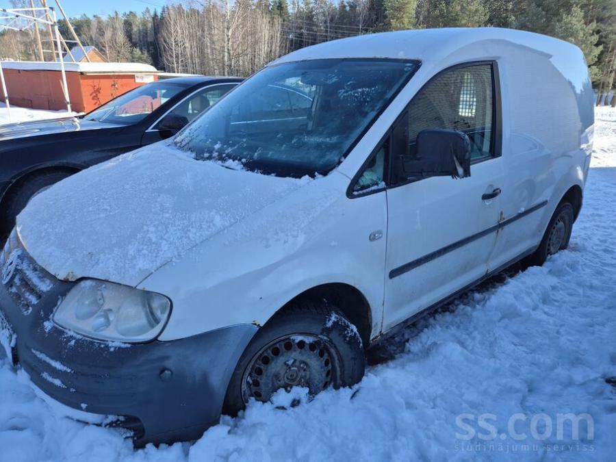 White Volkswagen Caddy 2007 in Kuldiga, with an engine capacity of 2.00 L and mileage of 0 thousand km for 1000 €, photo 3 on AUTOMOTO.COM.LV
