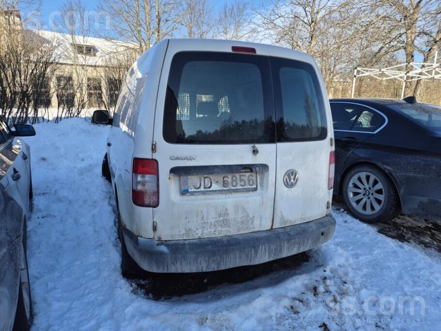 White Volkswagen Caddy 2007 in Kuldiga, with an engine capacity of 2.00 L and mileage of 0 thousand km for 1000 €, photo 8 on AUTOMOTO.COM.LV
