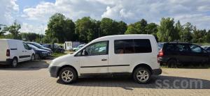 White Volkswagen Caddy 2007 in Valmiera, with an engine capacity of 1.90 L and mileage of 646 thousand km for 900 €, photo 6 on AUTOMOTO.COM.LV