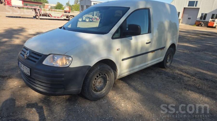 White Volkswagen Caddy 2007 in Cesis, with an engine capacity of 1.90 L and mileage of 313 thousand km for 1500 €, photo 1 on AUTOMOTO.COM.LV