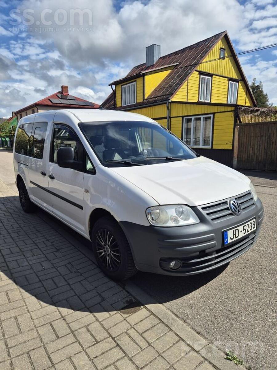 Balts Volkswagen Caddy 2008 Liepāja, ar dzinēja tilpumu 1.90 L un nobraukumu 304 tūkst. km par 12500 €, foto 2 vietnē AUTOMOTO.COM.LV