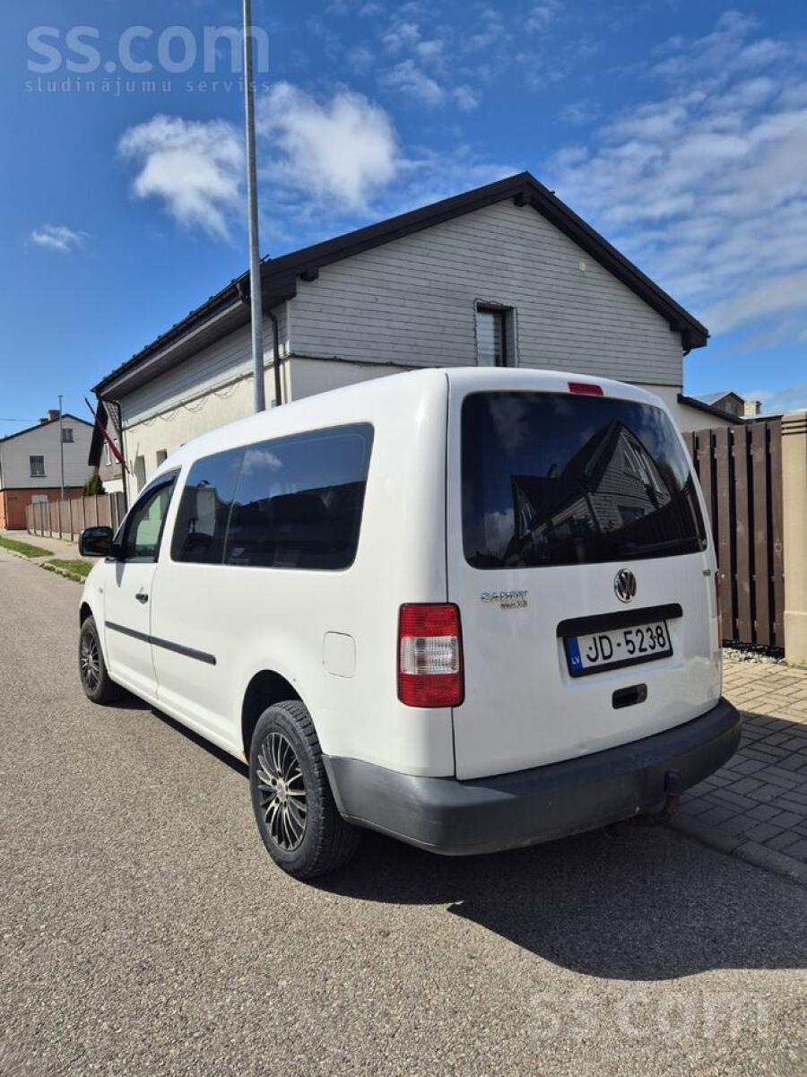 Balts Volkswagen Caddy 2008 Liepāja, ar dzinēja tilpumu 1.90 L un nobraukumu 304 tūkst. km par 12500 €, foto 4 vietnē AUTOMOTO.COM.LV