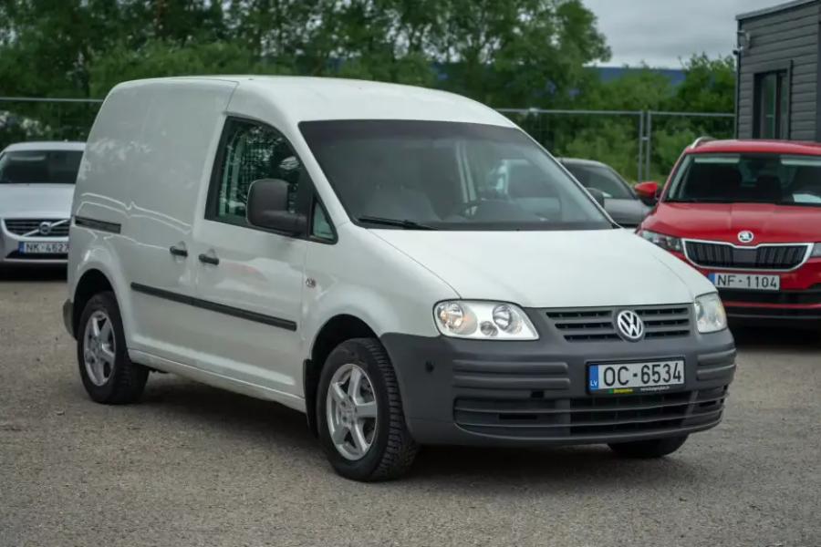 White Volkswagen Caddy 2008 in Liepaja, with an engine capacity of 1.90 L and mileage of 273 thousand km for 2800 €, photo 6 on AUTOMOTO.COM.LV