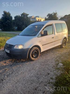 White Volkswagen Caddy 2008 in Riga, with an engine capacity of 1.90 L and mileage of 347 thousand km for 1550 €, photo  on AUTOMOTO.COM.LV
