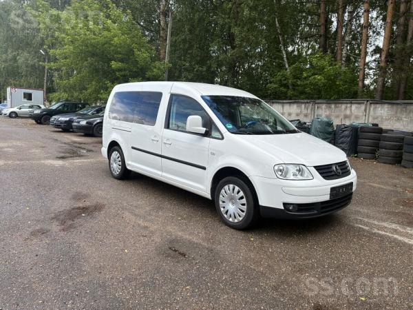 White Volkswagen Caddy 2009 in Riga, with an engine capacity of 1.60 L and mileage of 0 thousand km for 4700 €, photo 2 on AUTOMOTO.COM.LV