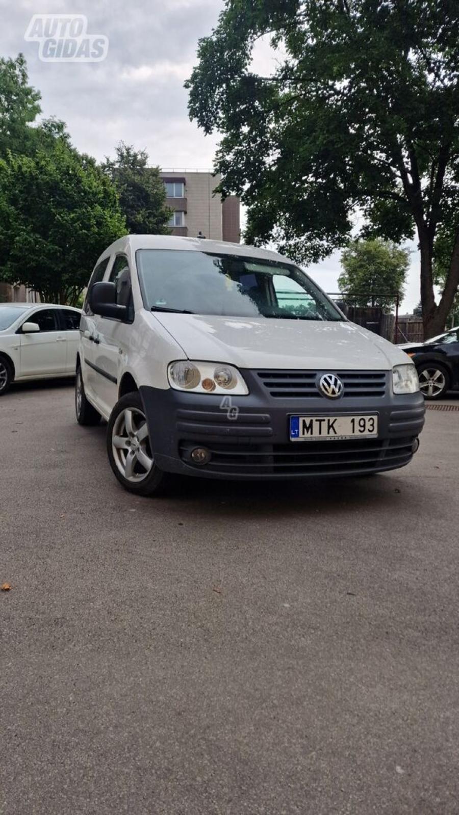 White Volkswagen Caddy 2009 in Vilnius, with an engine capacity of 1.90 L and mileage of 320 thousand km for 3700 €, photo 7 on AUTOMOTO.COM.LV