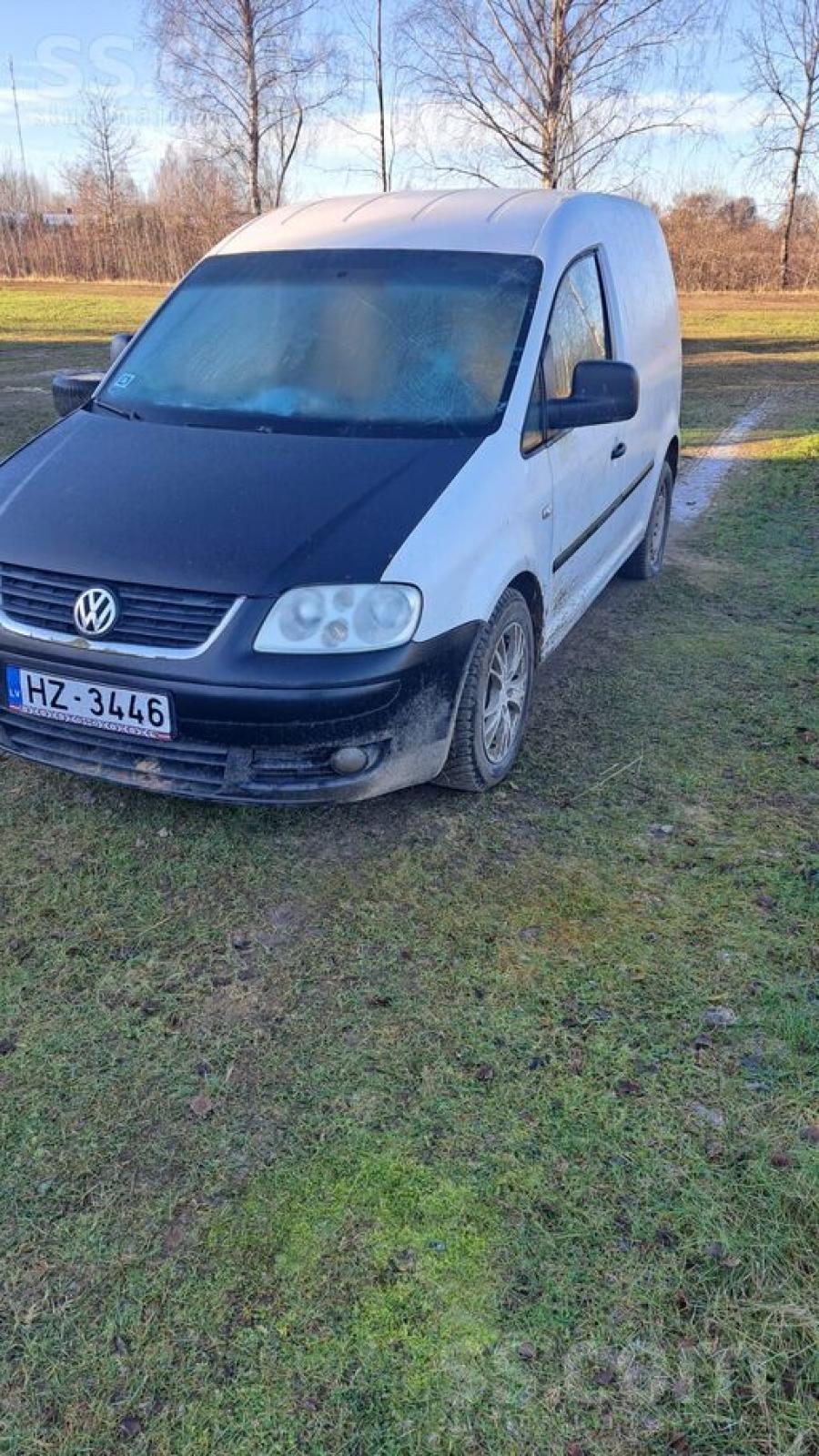 White Volkswagen Caddy 2010 in Bauska, with an engine capacity of 2.00 L and mileage of 560 thousand km for 550 €, photo 1 on AUTOMOTO.COM.LV