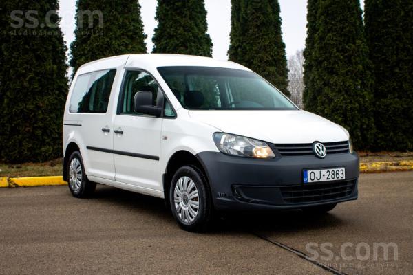 White Volkswagen Caddy 2011 in Jelgava, with an engine capacity of 1.20 L and mileage of 284 thousand km for 4500 €, photo 1 on AUTOMOTO.COM.LV