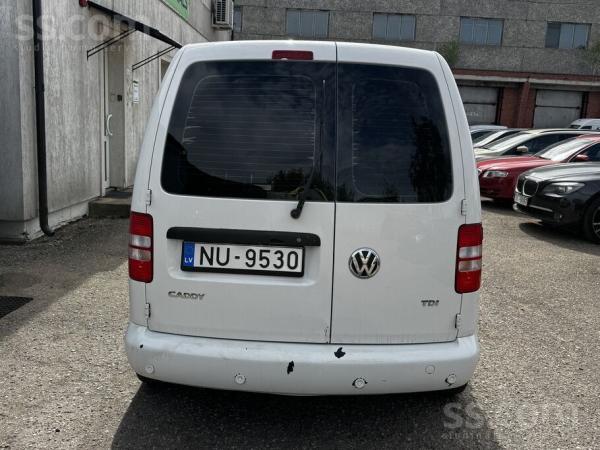 White Volkswagen Caddy 2011 in Daugavpils, with an engine capacity of 1.60 L and mileage of 0 thousand km for 4500 €, photo 5 on AUTOMOTO.COM.LV