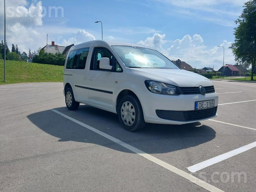 White Volkswagen Caddy 2012 in Aluksne, with an engine capacity of 1.20 L and mileage of 0 thousand km for 2900 €, photo 1 on AUTOMOTO.COM.LV