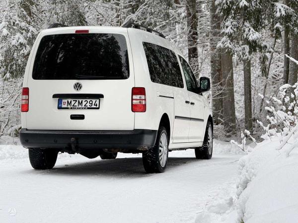 White Volkswagen Caddy 2012 in Utena, with an engine capacity of 2.00 L and mileage of 161 thousand km for 9500 €, photo 4 on AUTOMOTO.COM.LV
