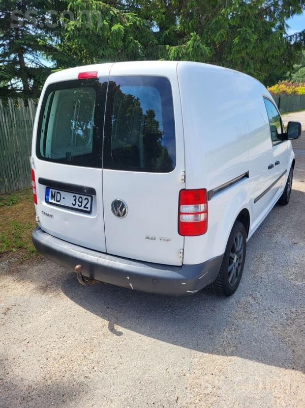 White Volkswagen Caddy 2012 in Riga, with an engine capacity of 2.00 L and mileage of 278 thousand km for 4750 €, photo 5 on AUTOMOTO.COM.LV