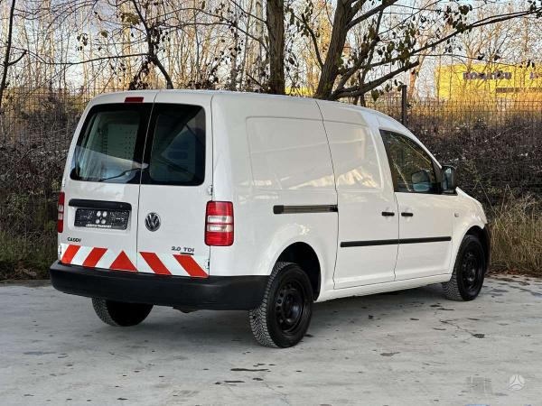 White Volkswagen Caddy 2013 in Vilnius, with an engine capacity of 1.97 L and mileage of 162 thousand km for 9200 €, photo 7 on AUTOMOTO.COM.LV