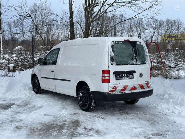 White Volkswagen Caddy 2013 in Vilnius, with an engine capacity of 1.97 L and mileage of 162 thousand km for 9200 €, photo 7 on AUTOMOTO.COM.LV