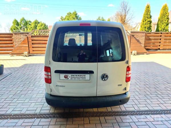 White Volkswagen Caddy 2013 in Riga, with an engine capacity of 1.60 L and mileage of 0 thousand km for 6175 €, photo 3 on AUTOMOTO.COM.LV