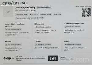 Balts Volkswagen Caddy 2013 Rīga, ar dzinēja tilpumu 1.60 L un nobraukumu 0 tūkst. km par 6175 €, foto 14 vietnē AUTOMOTO.COM.LV