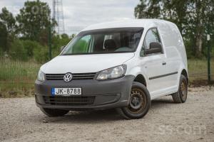White Volkswagen Caddy 2013 in Riga, with an engine capacity of 1.60 L and mileage of 288 thousand km for 5590 €, photo  on AUTOMOTO.COM.LV