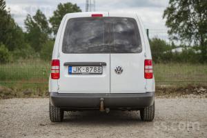 White Volkswagen Caddy 2013 in Riga, with an engine capacity of 1.60 L and mileage of 288 thousand km for 5590 €, photo 6 on AUTOMOTO.COM.LV