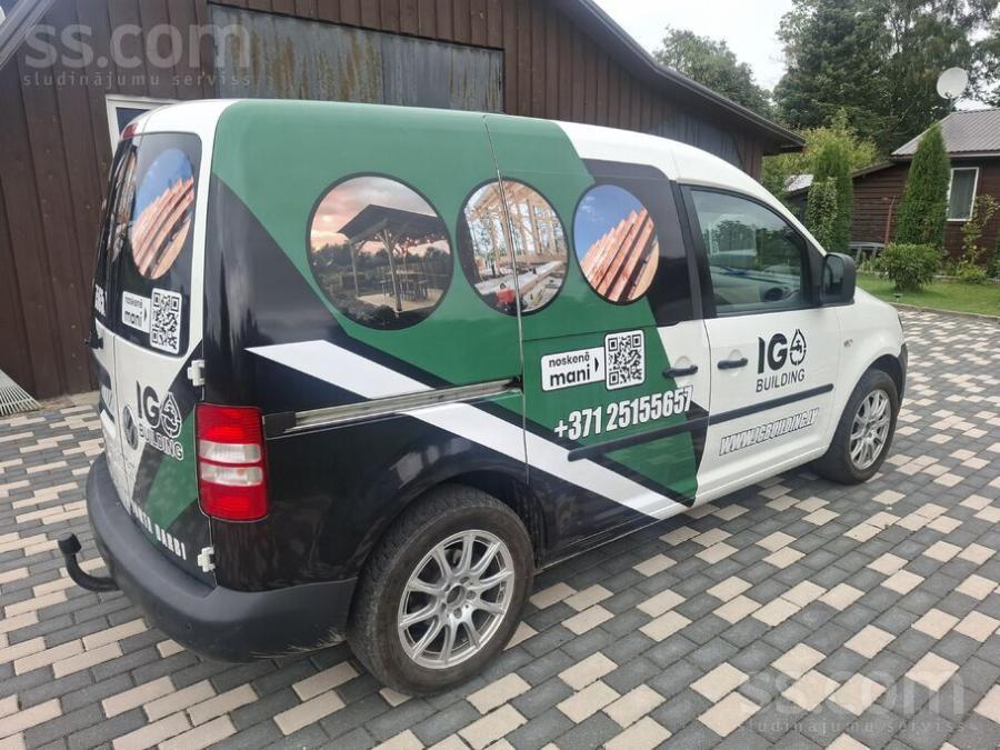White Volkswagen Caddy 2013 in Riga, with an engine capacity of 1.60 L and mileage of 264 thousand km for 5200 €, photo 3 on AUTOMOTO.COM.LV