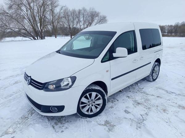 White Volkswagen Caddy 2014 in Vilkaviskis, with an engine capacity of 1.60 L and mileage of 253 thousand km for 6850 €, photo 1 on AUTOMOTO.COM.LV