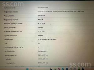 Белый Фольксваген Кадди 2014 в Рига, объемом двигателя 1.60 л и пробегом 310 тыс. км за 3900 €, фото 19 на AUTOMOTO.COM.LV