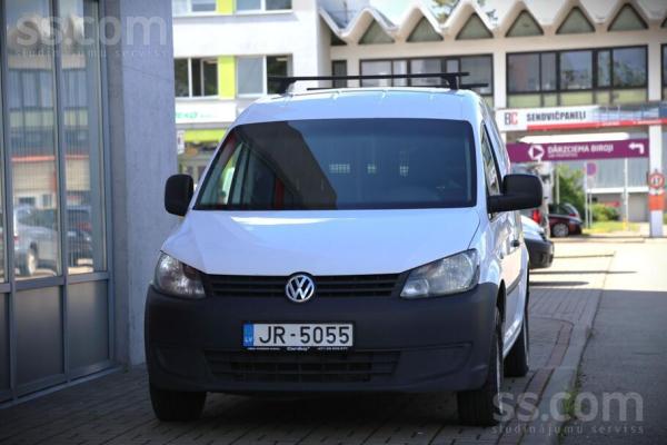 White Volkswagen Caddy 2014 in Riga, with an engine capacity of 1.60 L and mileage of 328 thousand km for 2995 €, photo 1 on AUTOMOTO.COM.LV