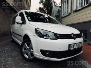 White Volkswagen Caddy 2014 in Cesis, with an engine capacity of 1.60 L and mileage of 0 thousand km for 8500 €, photo  on AUTOMOTO.COM.LV